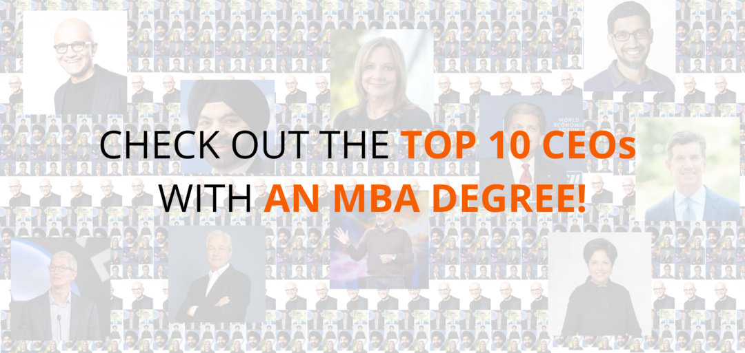Top 10 CEOs with an MBA Degree | CrackVerbal